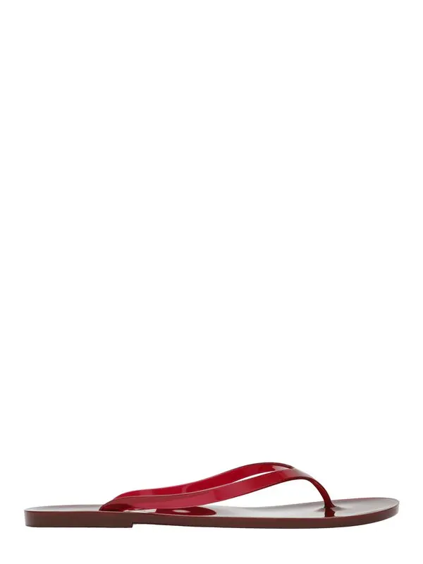 Christopher Esber Amaretto Jelly-effect Mini Flip-flop Sandals - Red