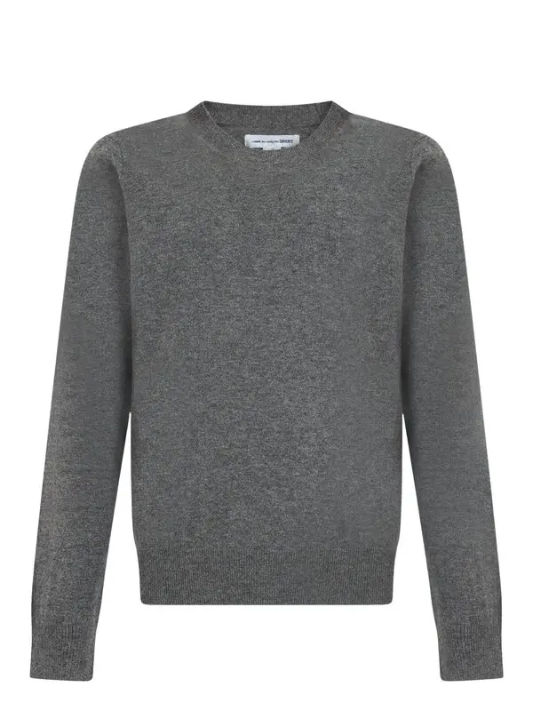Comme Des Garçons 100% Virgin Wool Mini Sweater - Grey
