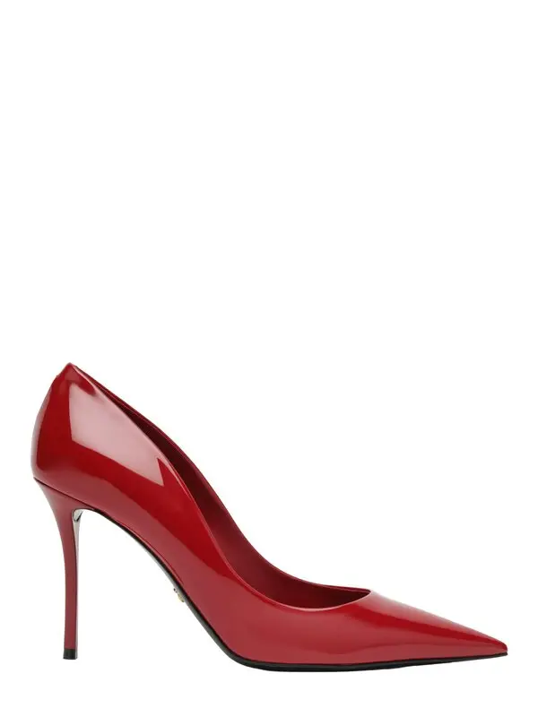 DOLCE E GABBANA Patent Leather Mini Pumps - Red