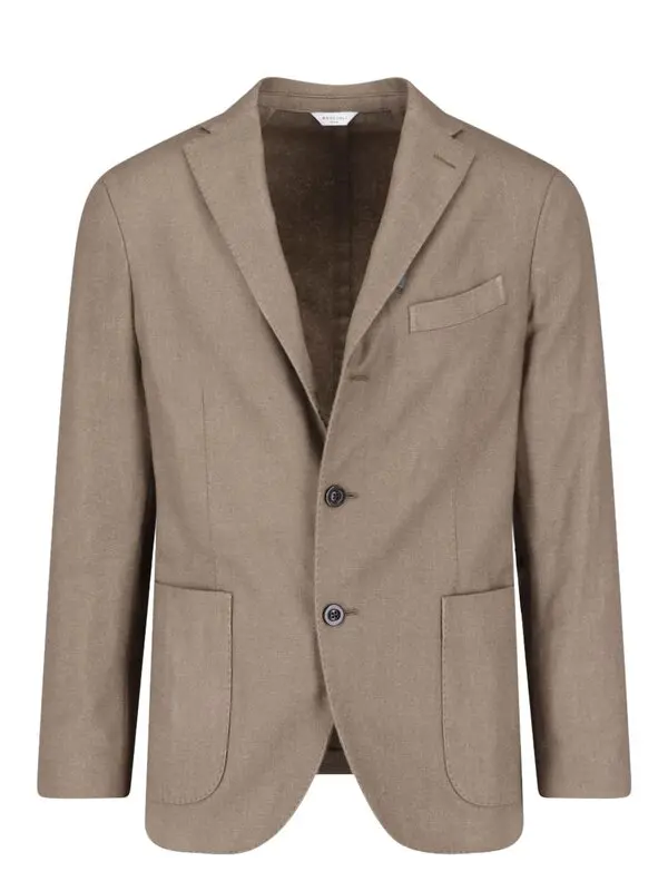 Boglioli Wool Blend Two-button Blazer - Brown