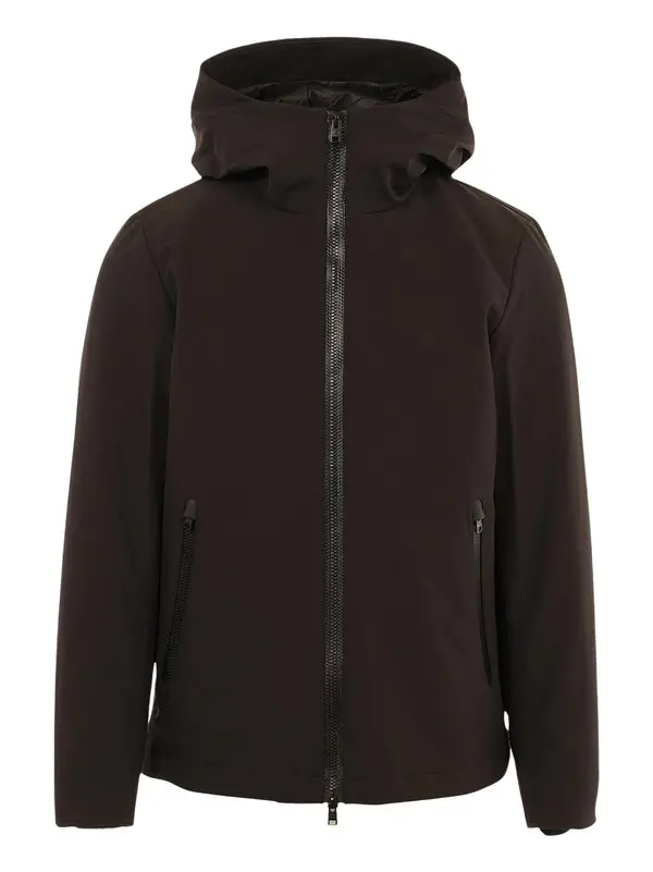 Woolrich Modern Wool-feel Stretch Coat - Black