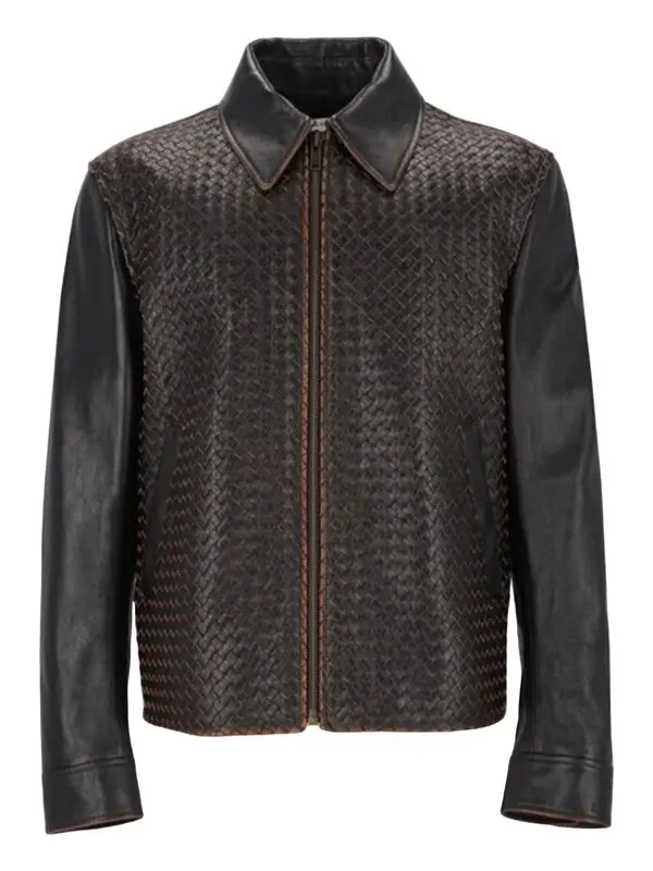 Bottega Veneta Lamb Leather Coat - Black