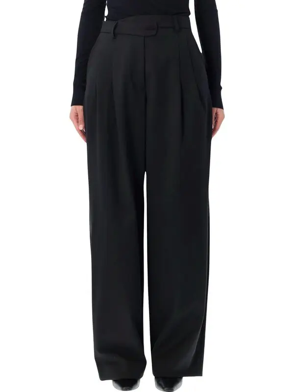 THE LATEST High-waisted Wide-leg Trousers - Nero
