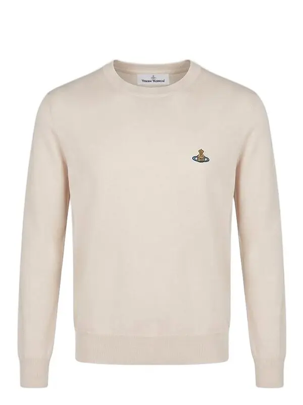 VIVIENNE WESTWOOD Alex Round Neck Sweater - Limestone