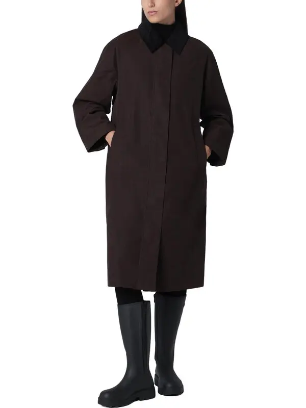 Tretorn Dawn Mini Coat In Cotton-blend Twill For - Brown