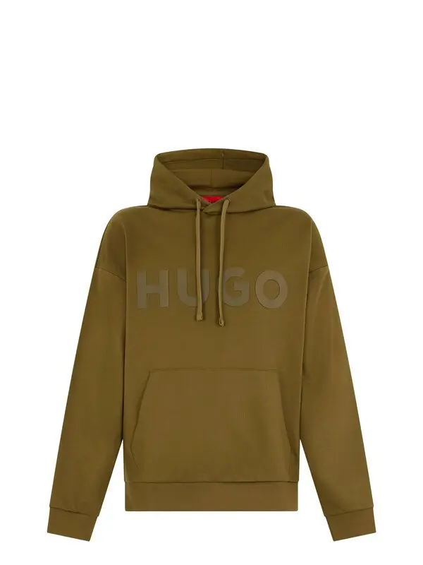 BOSS Logo Pullover Hoodie - Khaki