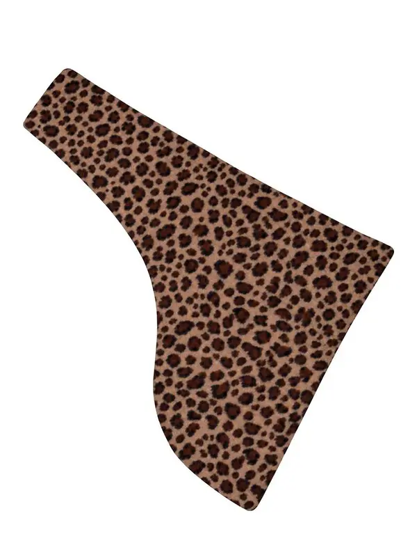 HUGO AND TED LTD Leopard Patterned Polar Fleece Dog Sling - Black/brown