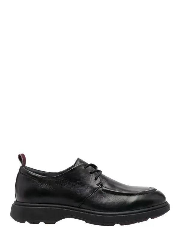 STURLINI FIRENZE Bufalo Sc Leather Lace-up Derby Shoes - Black