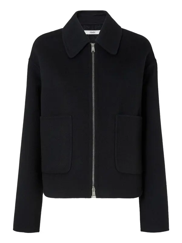 Fendi Ff Zucca Double Wool Blouson - Multicolor