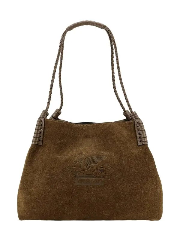 Etro Libra S Arnica Suede Shopping Bag - Multicolor