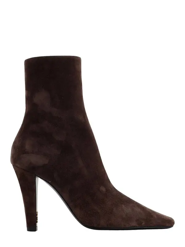 Saint Laurent Jill 95 Suede Boots - Multicolor
