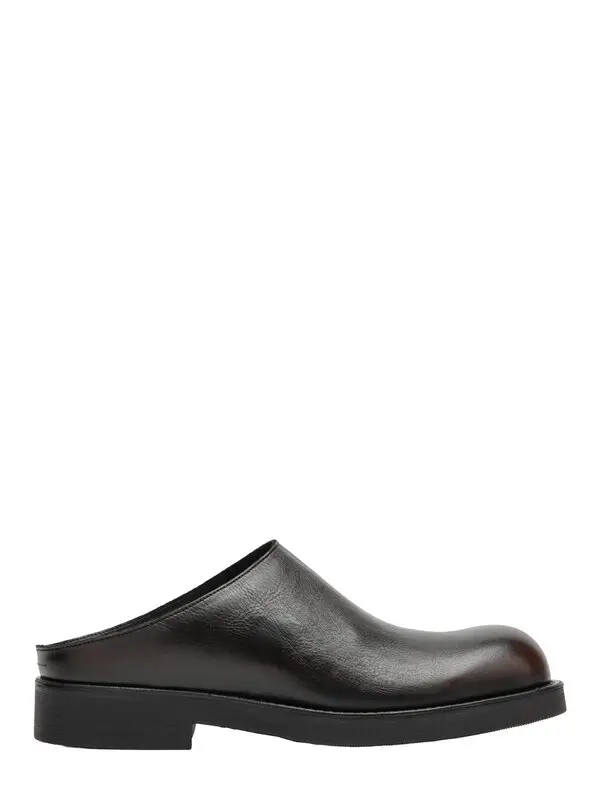 MAISON MARGIELA Cappuccino Mini Leather Mules - Brown