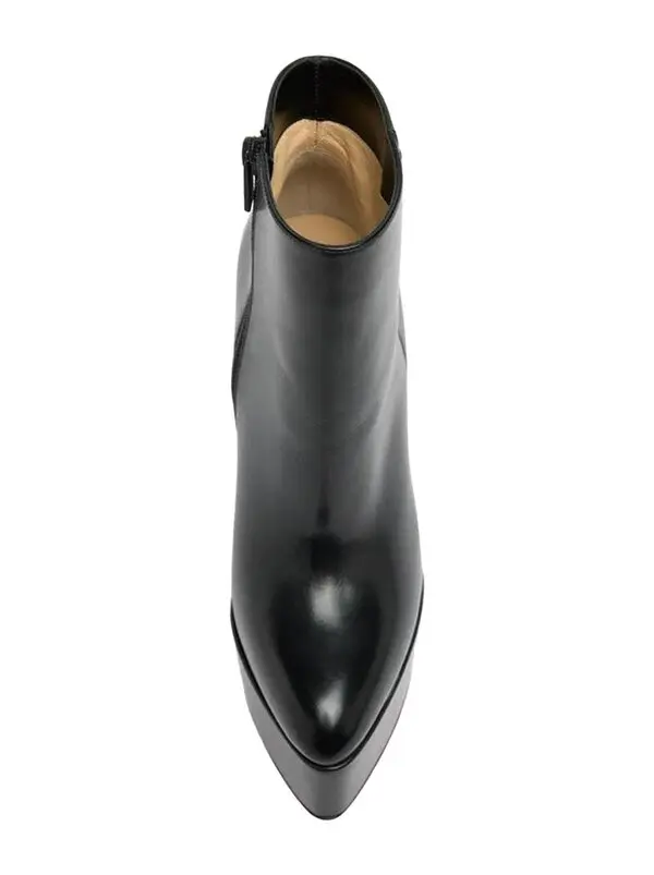 CHRISTIAN LOUBOUTIN 150mm Jenna Leather Platform Booties - Black