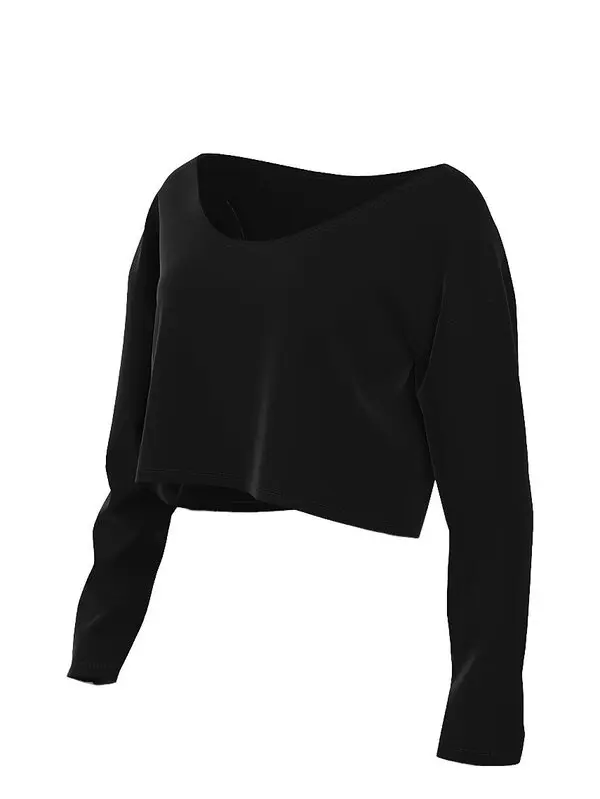 Nike Zenvy Dri-fit Long Sleeve Top - Black