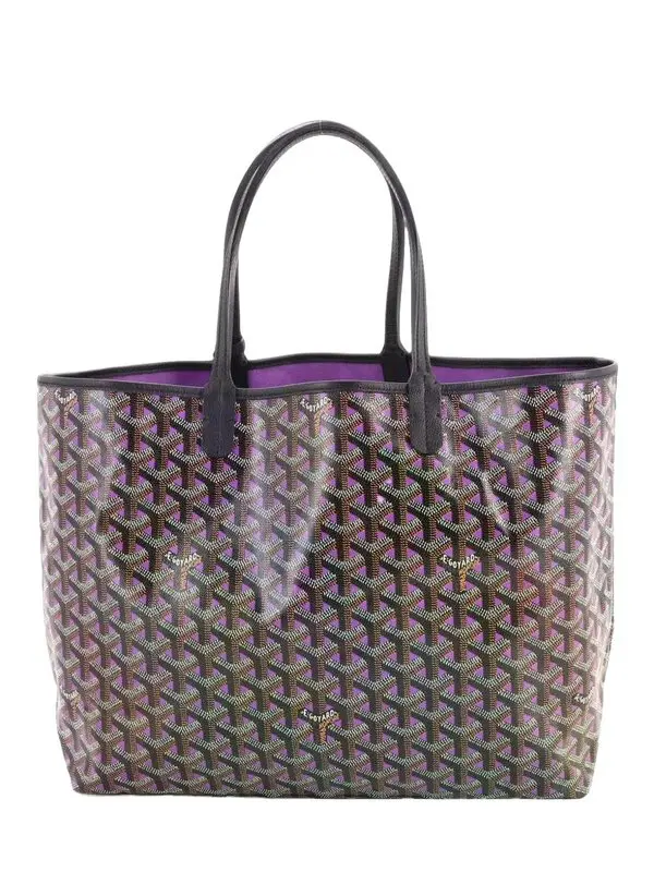 Goyard Saint Louis Claire Voie Coated Canvas Pm Tote Bag - Black