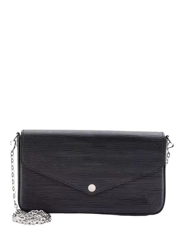 LOUIS VUITTON Felicie Pochette Epi Leather Crossbody Bag - Black