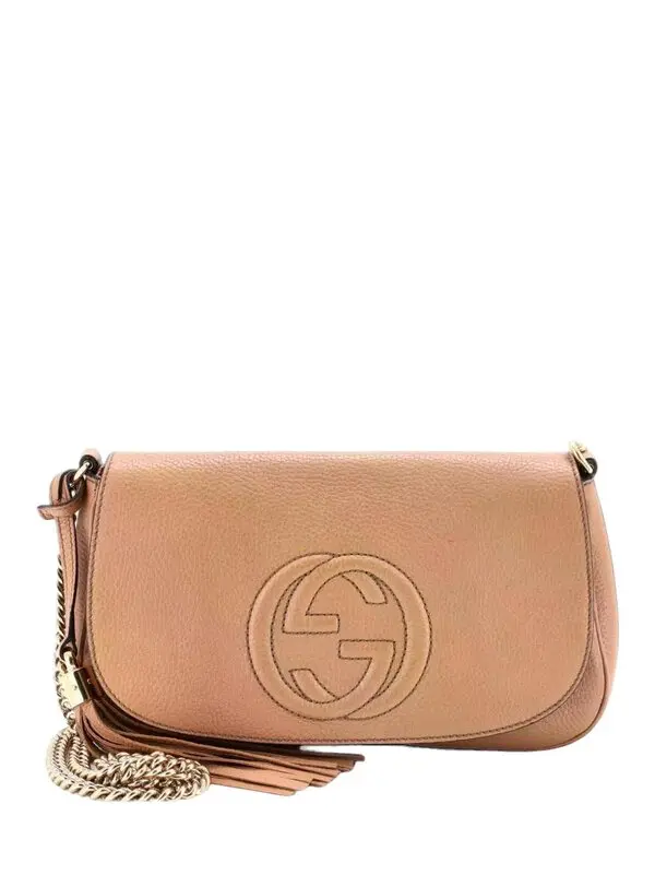 Gucci Soho Chain Leather Medium Crossbody Bag - Neutrals