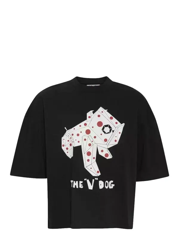 Henrik Vibskov V Dog Graphic-print T-shirt - Black