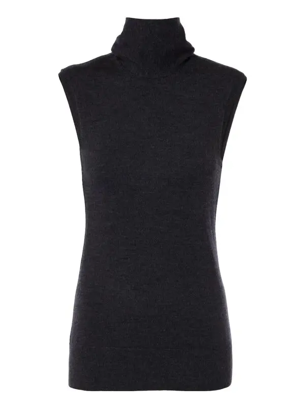 TOTEME Sleeveless Sweater - Black