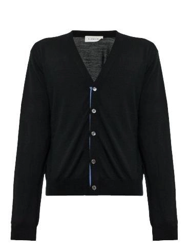 LANVIN Buttoned V-neck Cardigan - Black