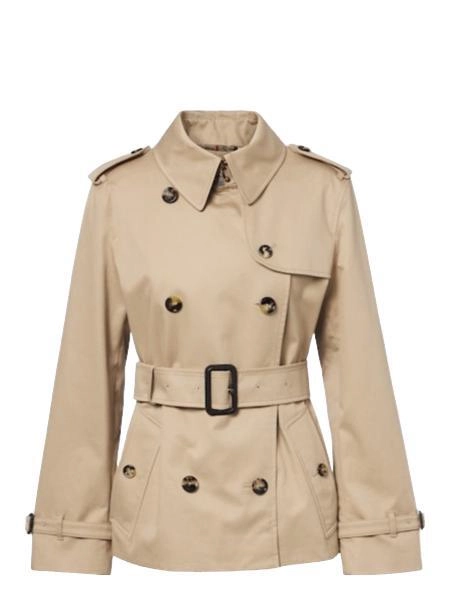 Burberry Cotton Gabardine Trench Coat - No
