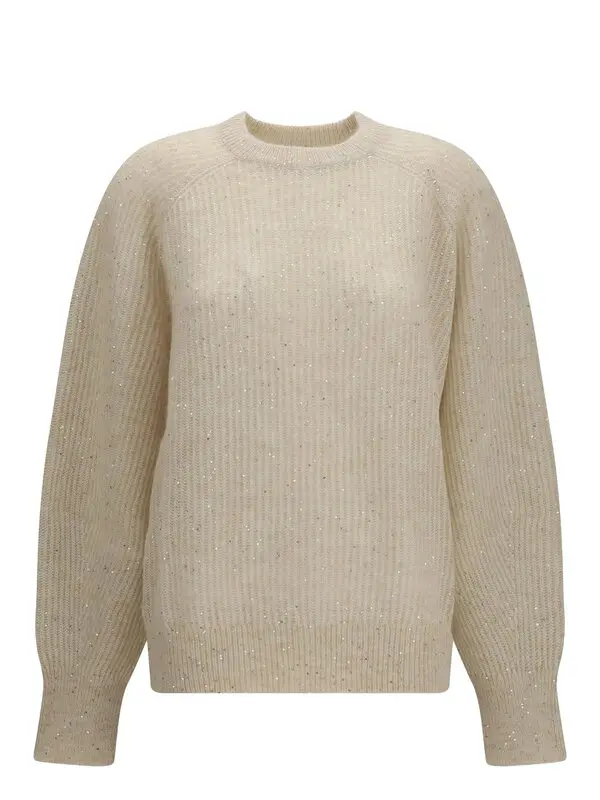 Brunello Cucinelli Mohair-blend Crewneck Sweater - Multicolor