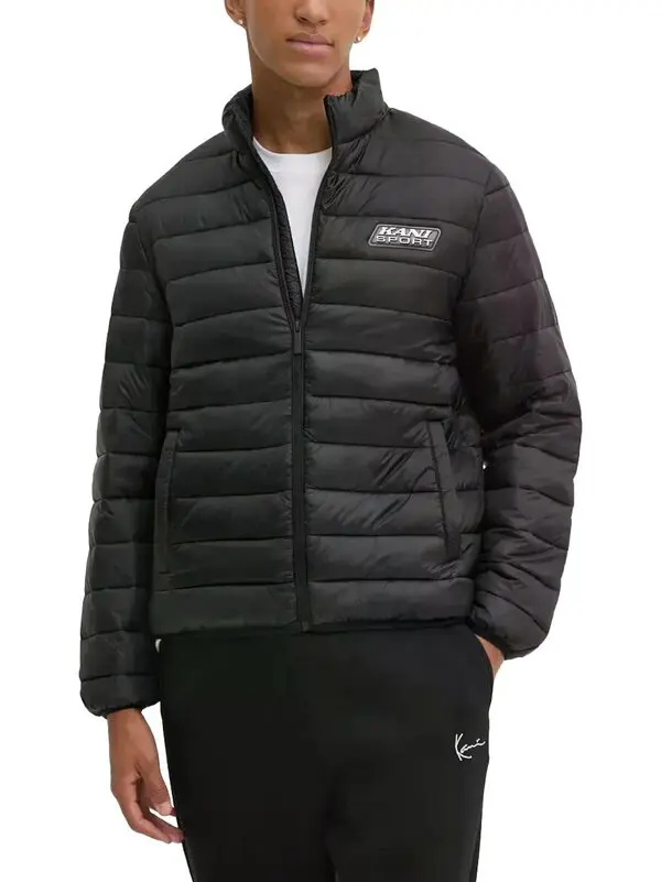 KARL KANI Logo-patch Padded Jacket - Black