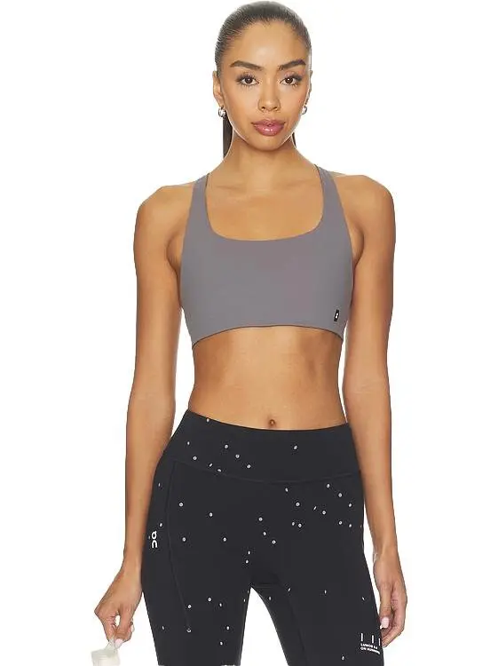 On Studio Bra In Charcoal - Ember
