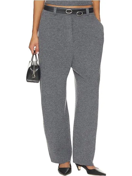 LISA YANG Wrenda Trousers In Grey - Graphite