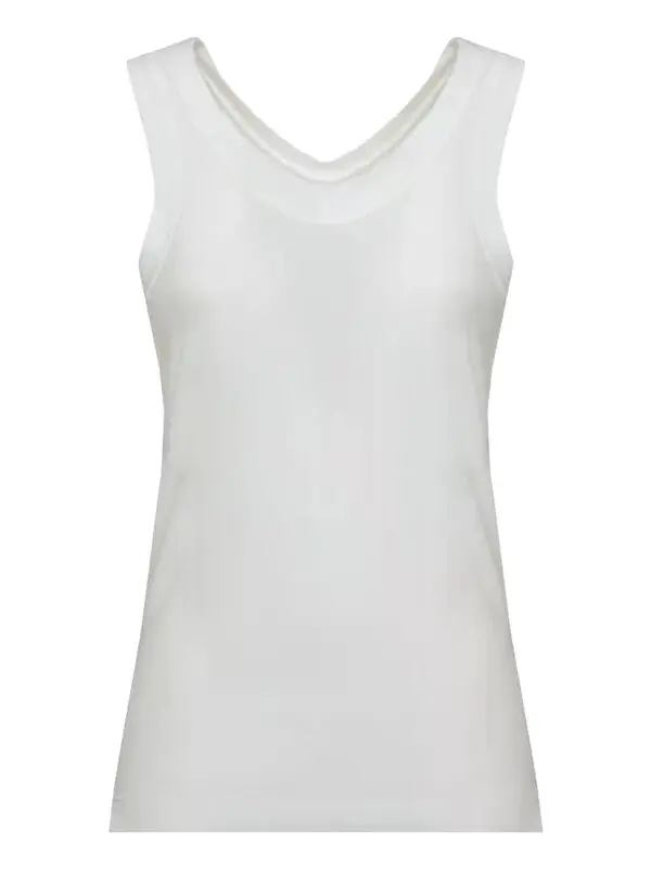 Norma Kamali Racer Scoop-neck T-shirt - White