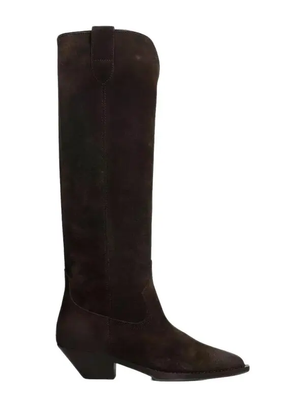 VIA ROMA 15 Pointed-toe Pull-on Cowboy Boots - Brown