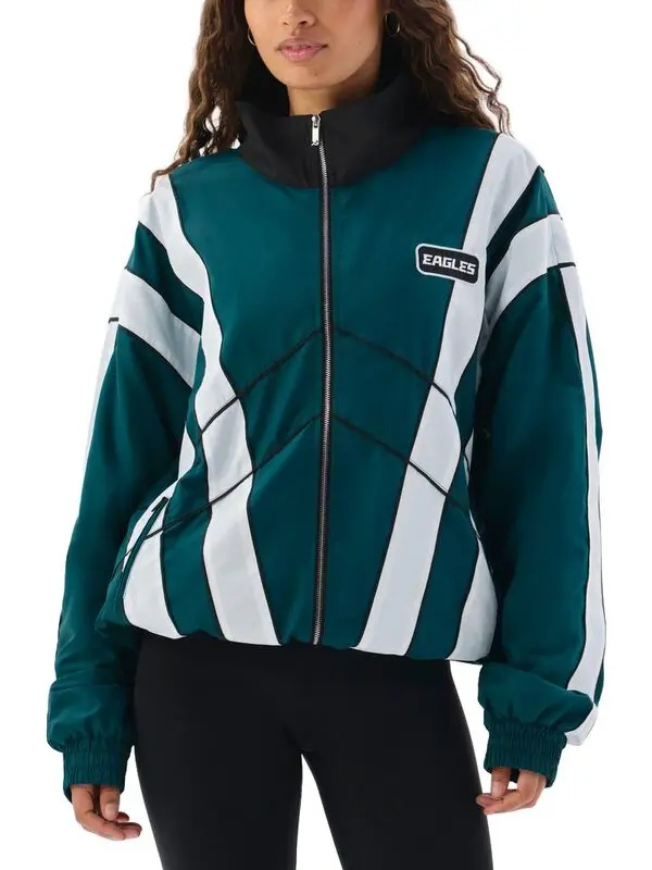 OFF SEASON Colorblock Windbreaker Jacket - Green