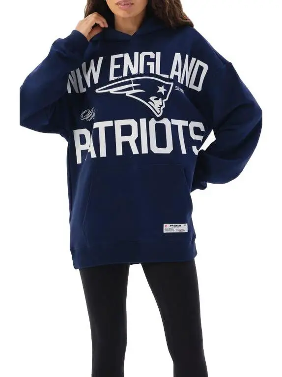 OFF SEASON Graphic Oversized Hoodie - Navy