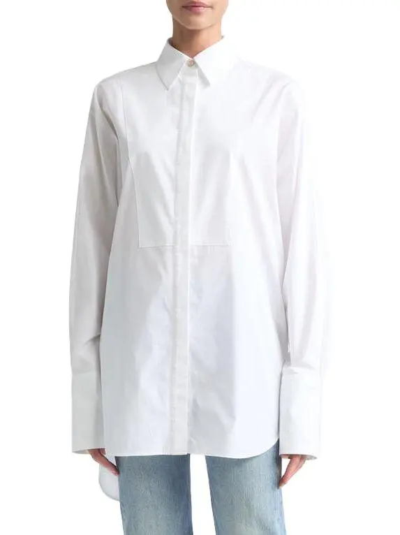 RÙADH Dover Tuxedo Shirt - White