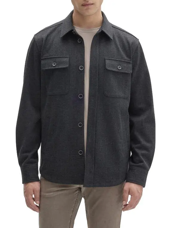 Robert Barakett Gibbs Button Front Jacket - Graphite