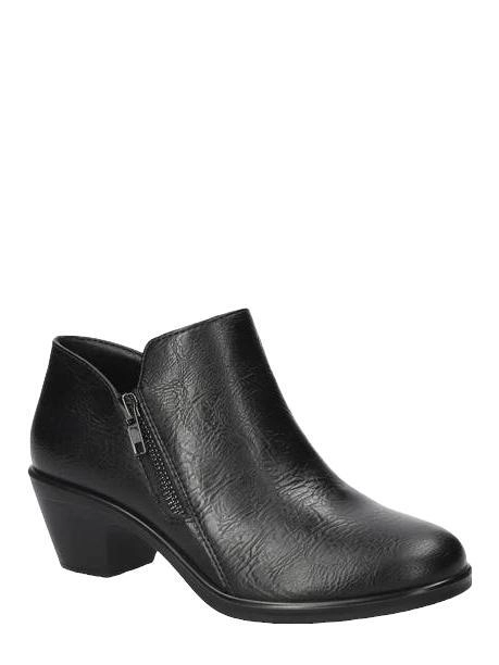 EASY WORKS BY EASY STREET Arbor Faux Leather Ankle Bootie - Black
