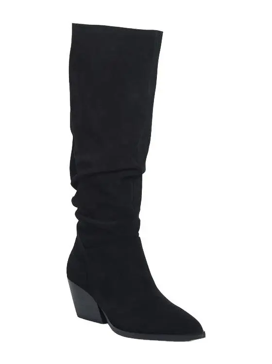 Kork-Ease® Darlene Knee High Boot - Black Suede