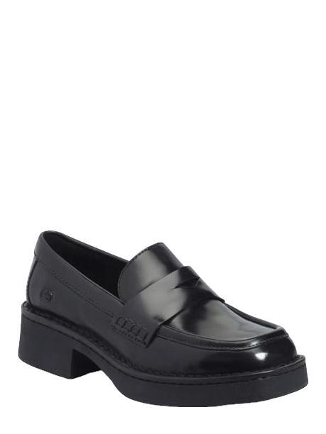 BØRN Faythe Leather Penny Loafer - Black Brush Off