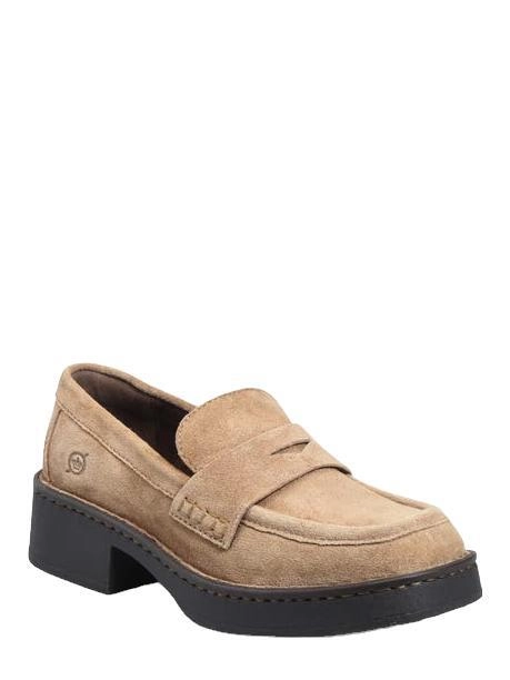 BØRN Faythe Leather Penny Loafer - Taupe Suede