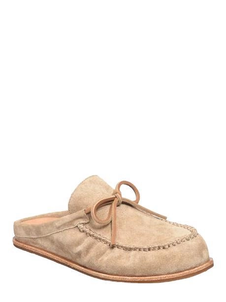 Kork-Ease® Alize Leather Flat Mule - Taupe Suede