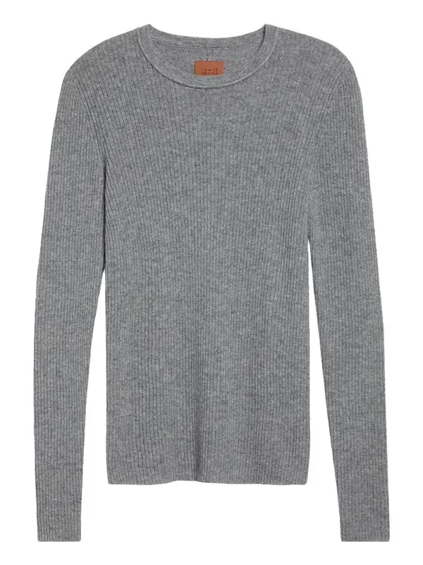 JAMIE HALLER The Rib Slim Cashmere Sweater - Graphite