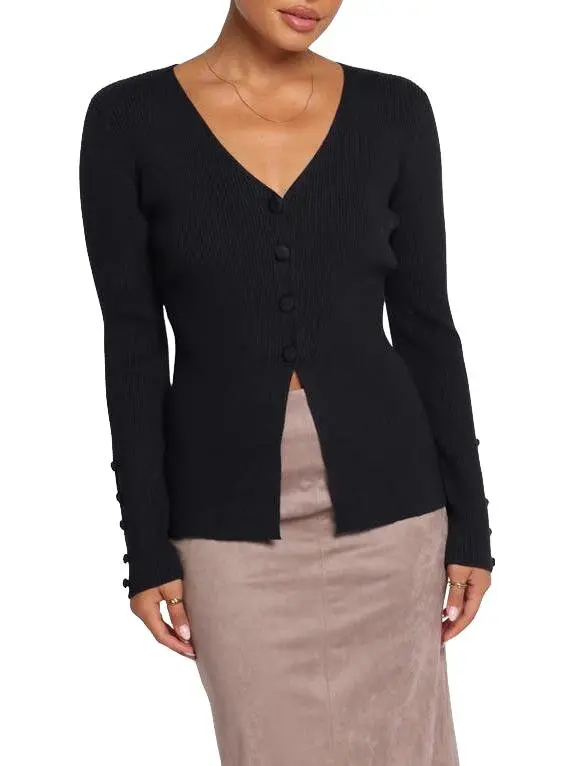 PETAL & PUP Leura Cardigan - Black