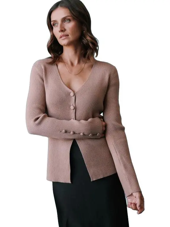 PETAL & PUP Leura Cardigan - Caramel