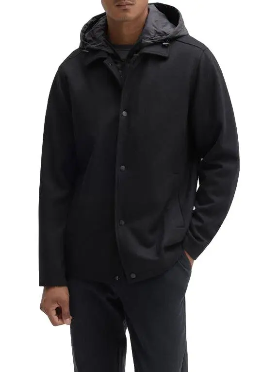 Robert Barakett Rizzo Front Snap Jacket - Black