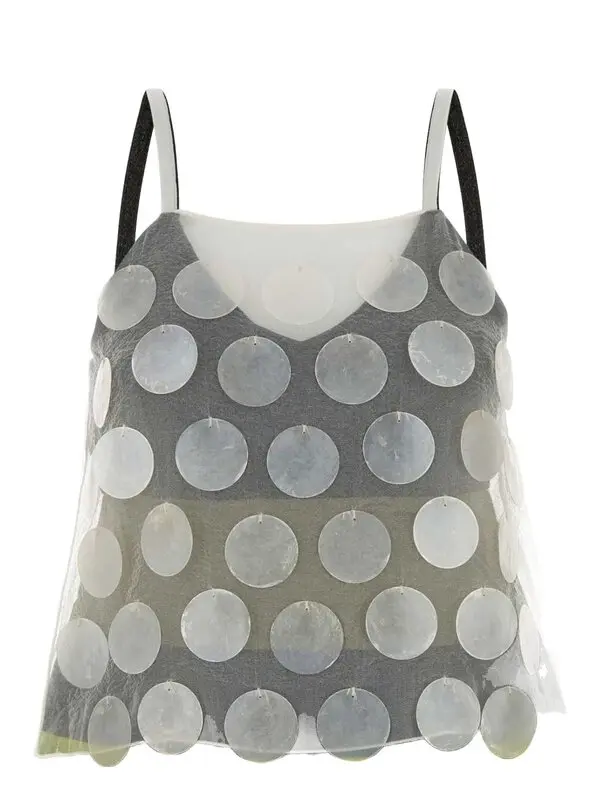 Marni Grey Wool Tank Top - Multicolor