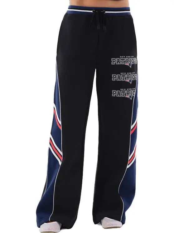 OFF SEASON Colorblocked Fleece Straight Leg Pants - Black/patriots