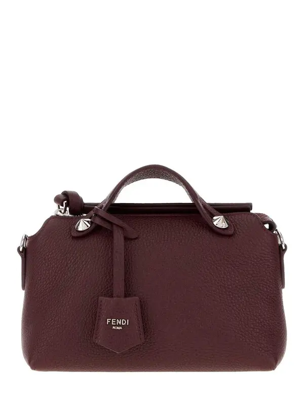 Fendi Grape Leather Mini The Way Soft Handbag - Purple
