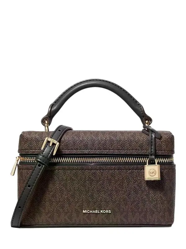 Michael Kors Jana Extra-small Signature Logo Convertible Cross Body Bag - Brown