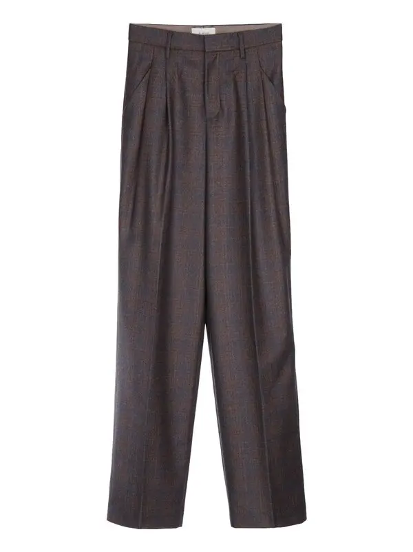 JACOB COHЁN Pantalone Wide Leg Quadro - Multicolor