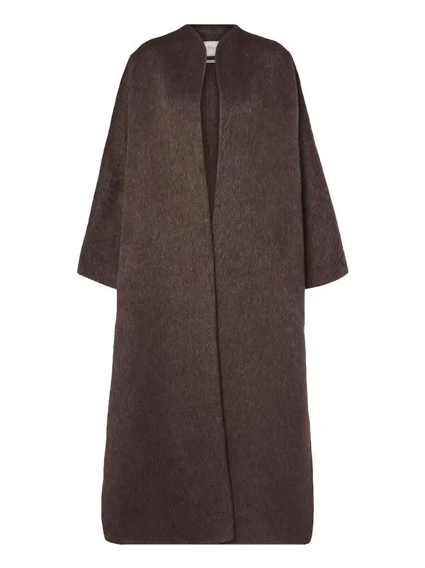 Max Mara Camel Hair And Mohair Coat - Brown